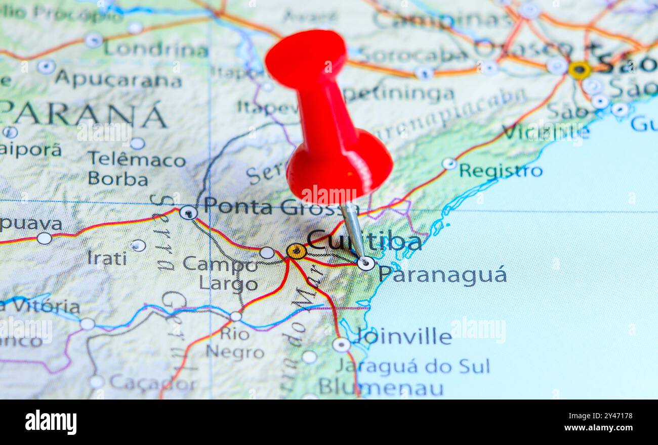 Brazil village map hi-res stock photography and images - Alamy