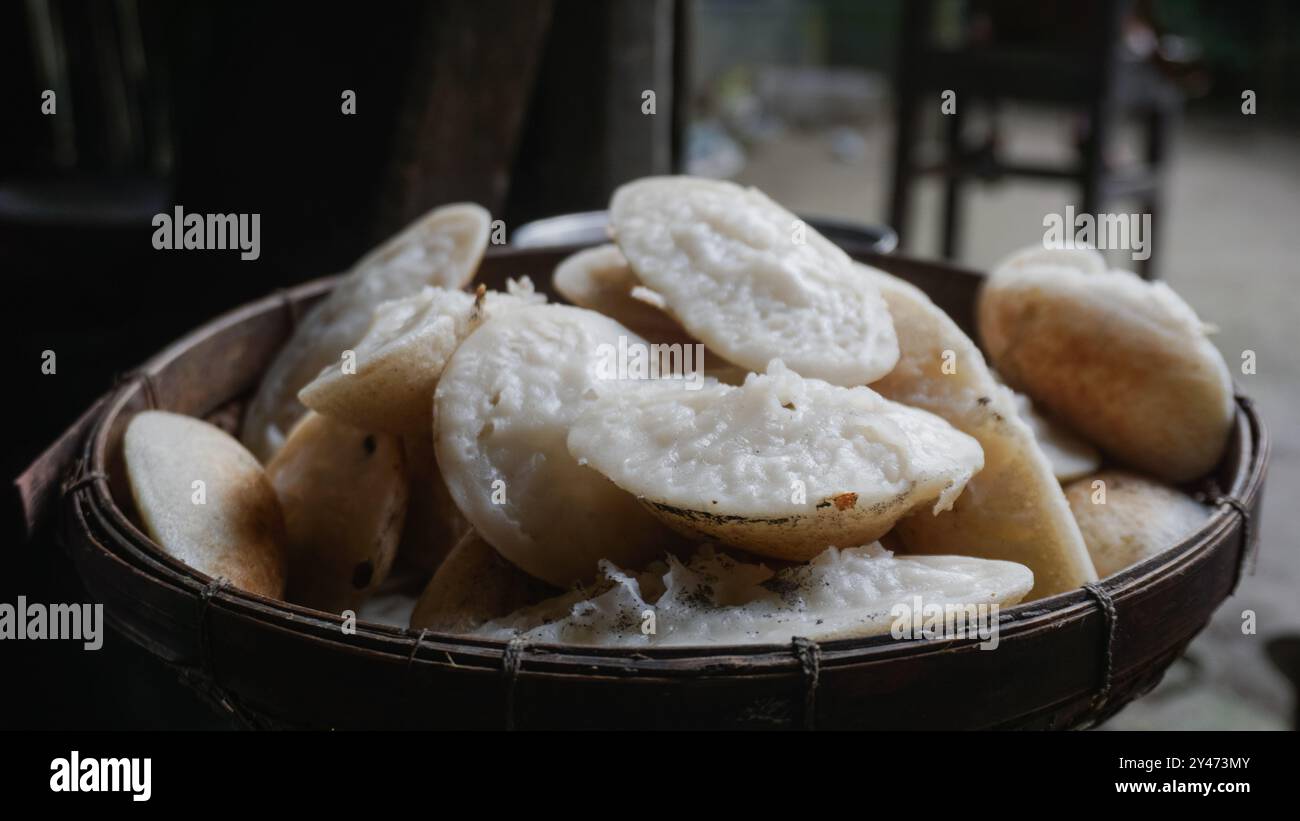 Bangladeshi pitha. Homemade winter pita chitoi pitha. Pitha is prepared ...