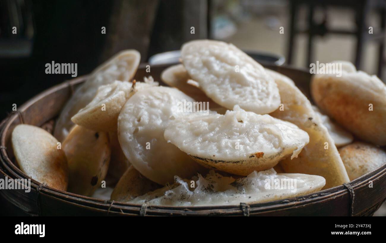 Bangladeshi pitha. Homemade winter pita chitoi pitha. Pitha is prepared ...