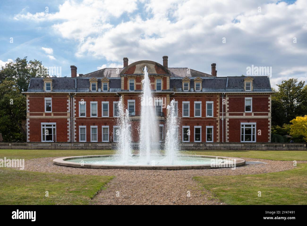 Fetcham Park Surrey, England, UK. View of Fetcham Park House, an 18th ...
