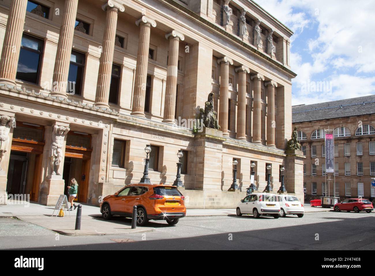 The Mitchell Library in Glasgow, Lanarkshire, Scotland in the UK Stock ...