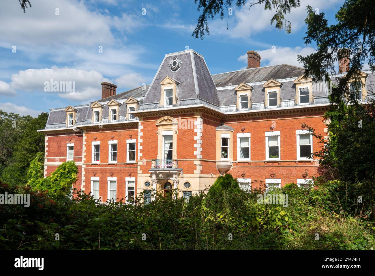Fetcham Park Surrey, England, UK. View of Fetcham Park House, an 18th ...