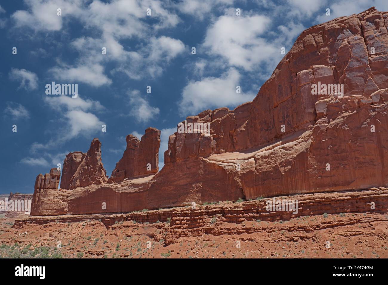 Mountains with sheer walls resembling skyscrapers at the Park Avenue ...