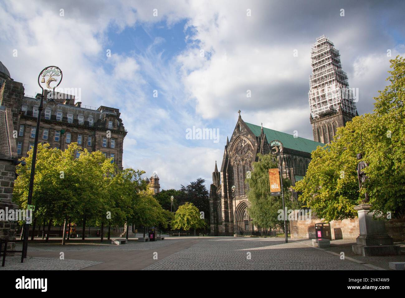 Glasgow Cathedral at Cathedral Square in Glasgow, Scotland in the ...