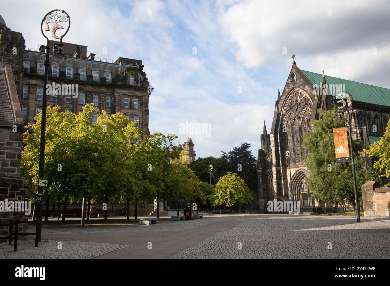 Glasgow Cathedral at Cathedral Square in Glasgow, Scotland in the ...
