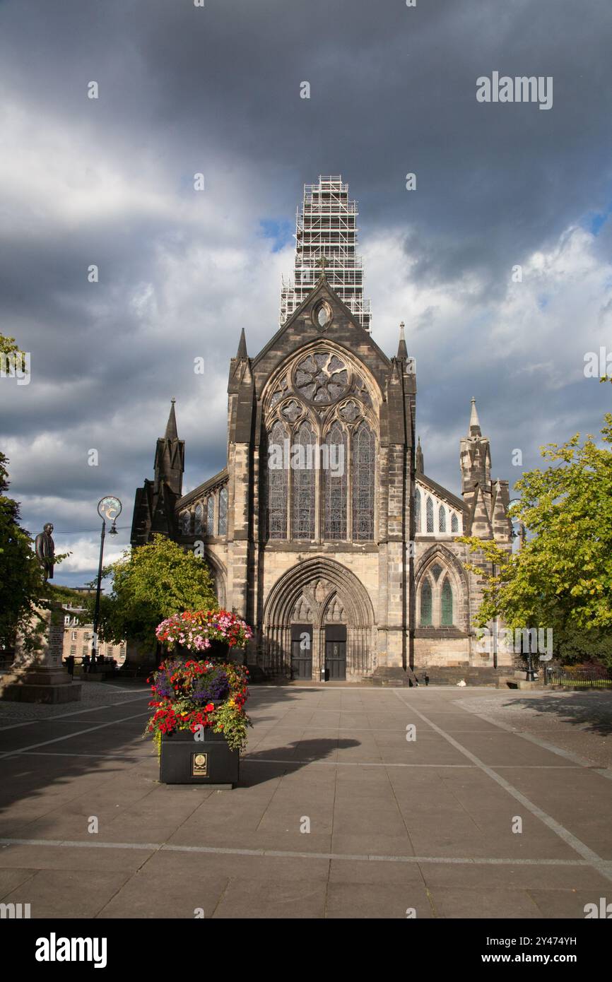 Glasgow Cathedral at Cathedral Square in Glasgow, Scotland in the ...
