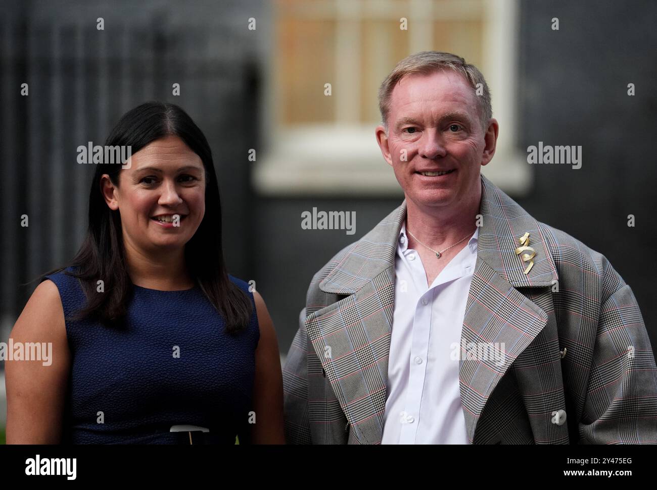 Lisa Nandy (left) and Chris Bryant arrive at 10 Downing Street, London ...