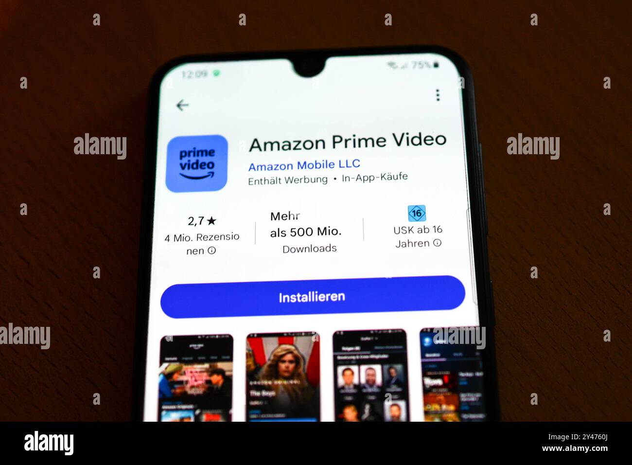 Stockbilder 09/2024 Amazon Prime Video APP *** Stock images 09 2024 ...