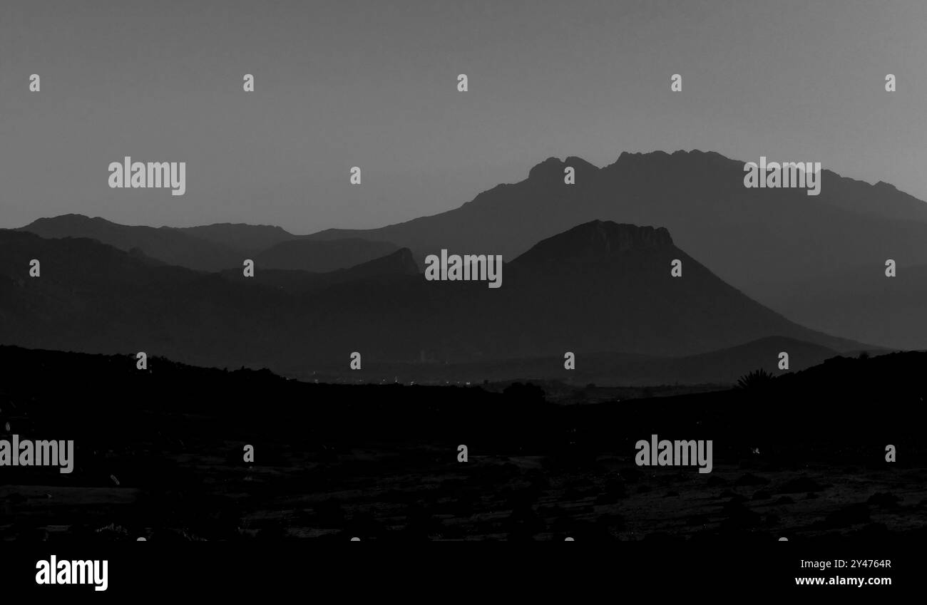 Tafraoute rises north-west of the Ameln valley, dotted with pink ...