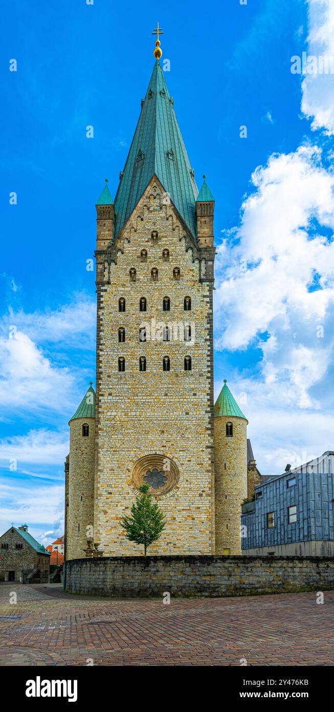 Catholic Paderborn Cathedral St. Liborius is mainly of the 13th century ...