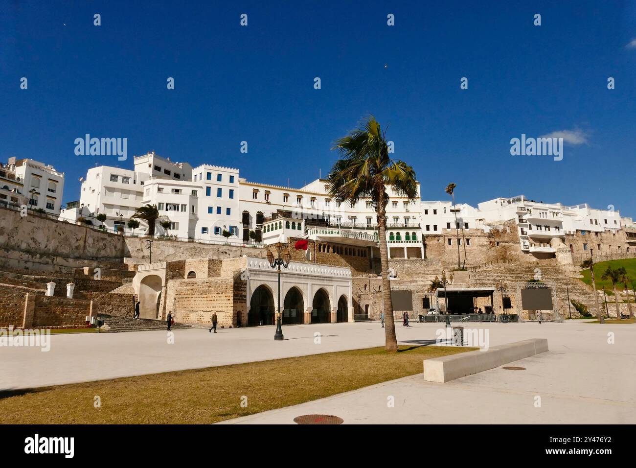 Tangier,Morocco.The old town (medina), enclosed by 15th-century ...