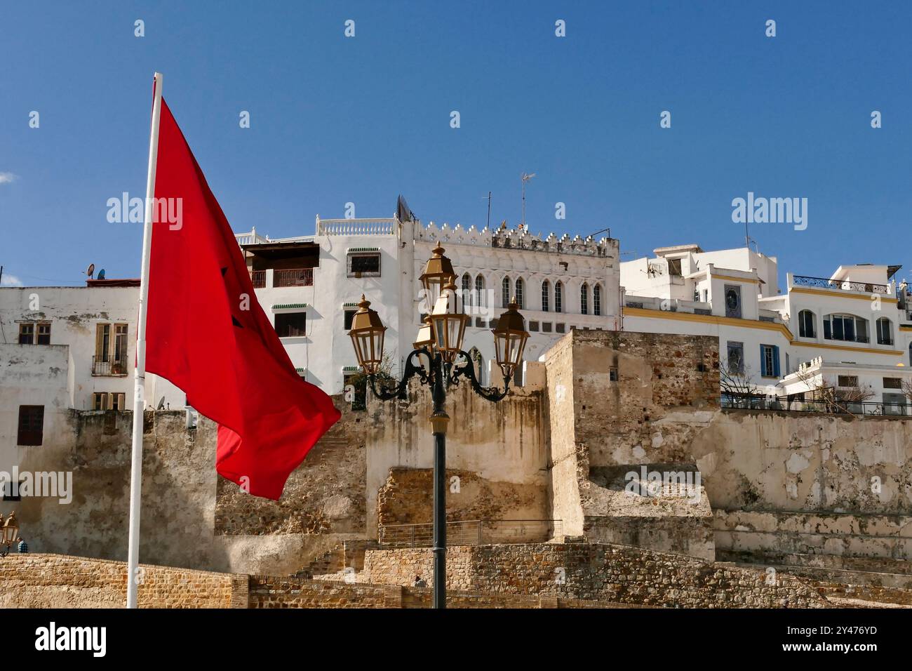 Tangier,Morocco.The old town (medina), enclosed by 15th-century ...
