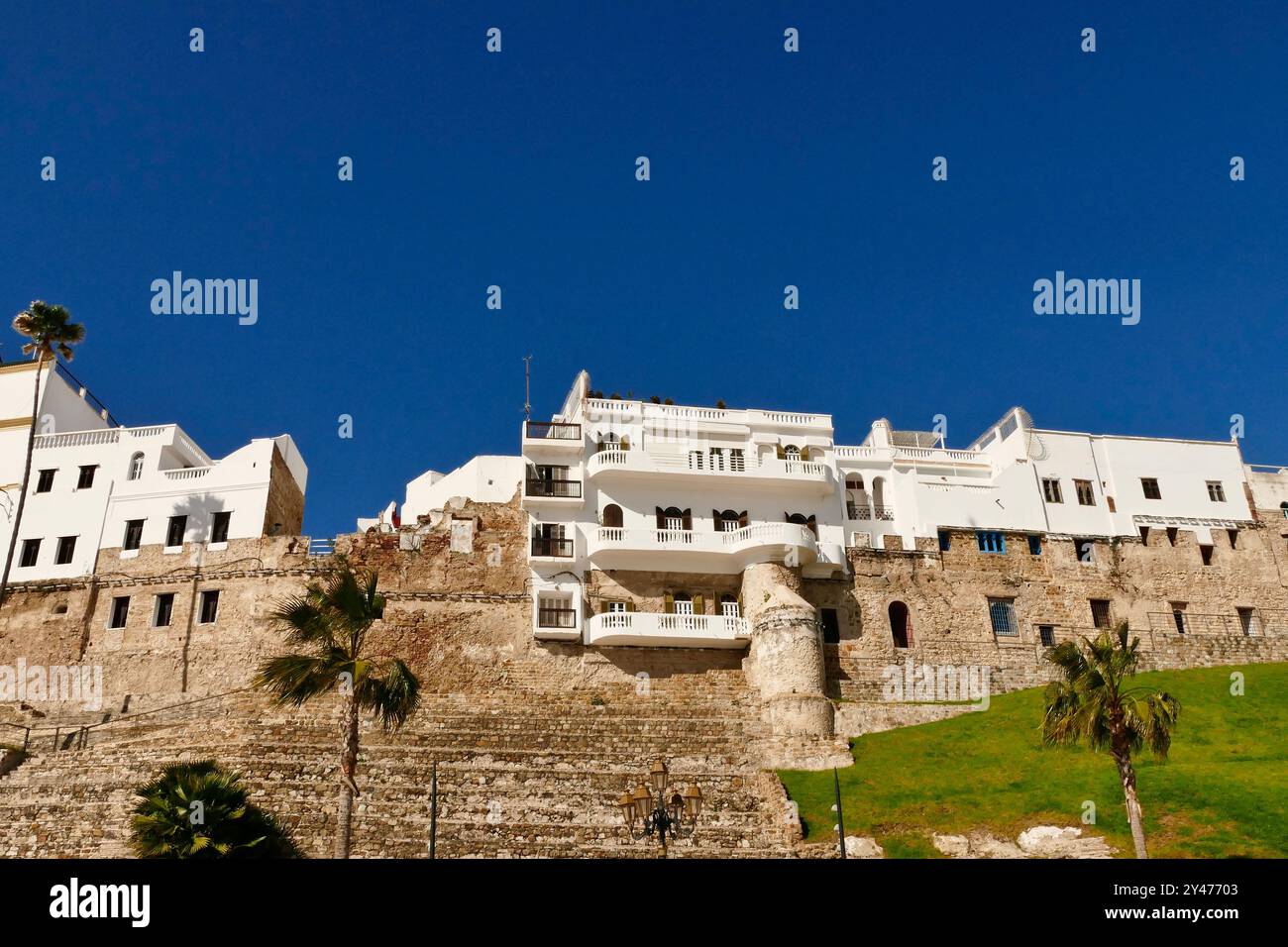 Tangier,Morocco.The old town (medina), enclosed by 15th-century ...