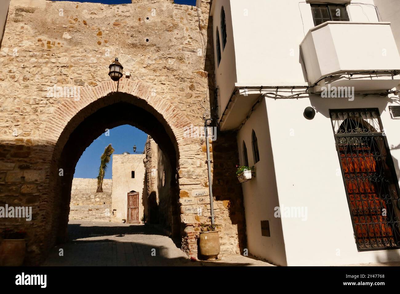 Tangier,Morocco.The old town (medina), enclosed by 15th-century ...