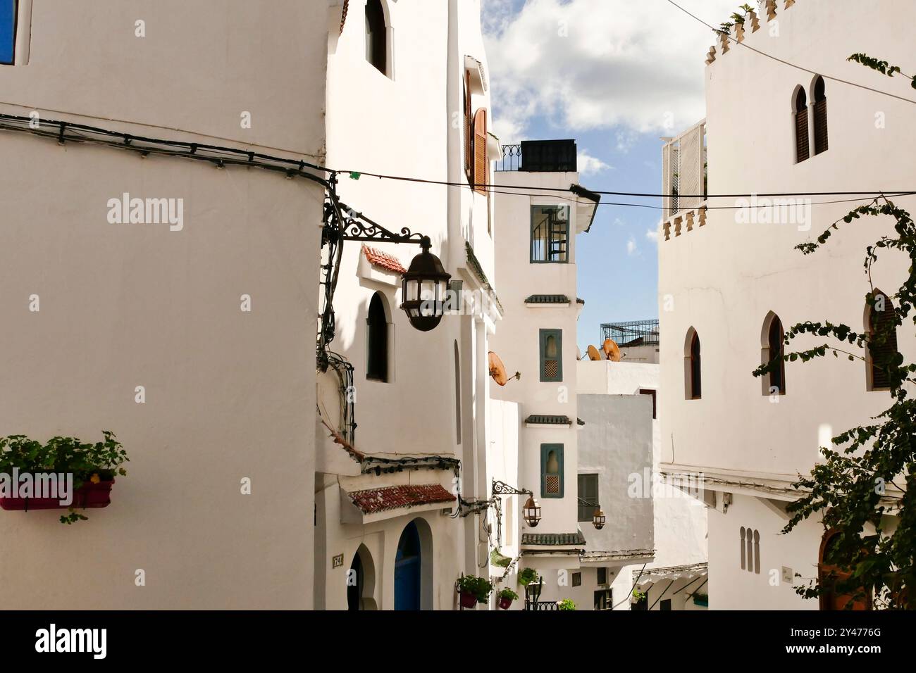 Tangier,Morocco.The old town (medina), enclosed by 15th-century ...