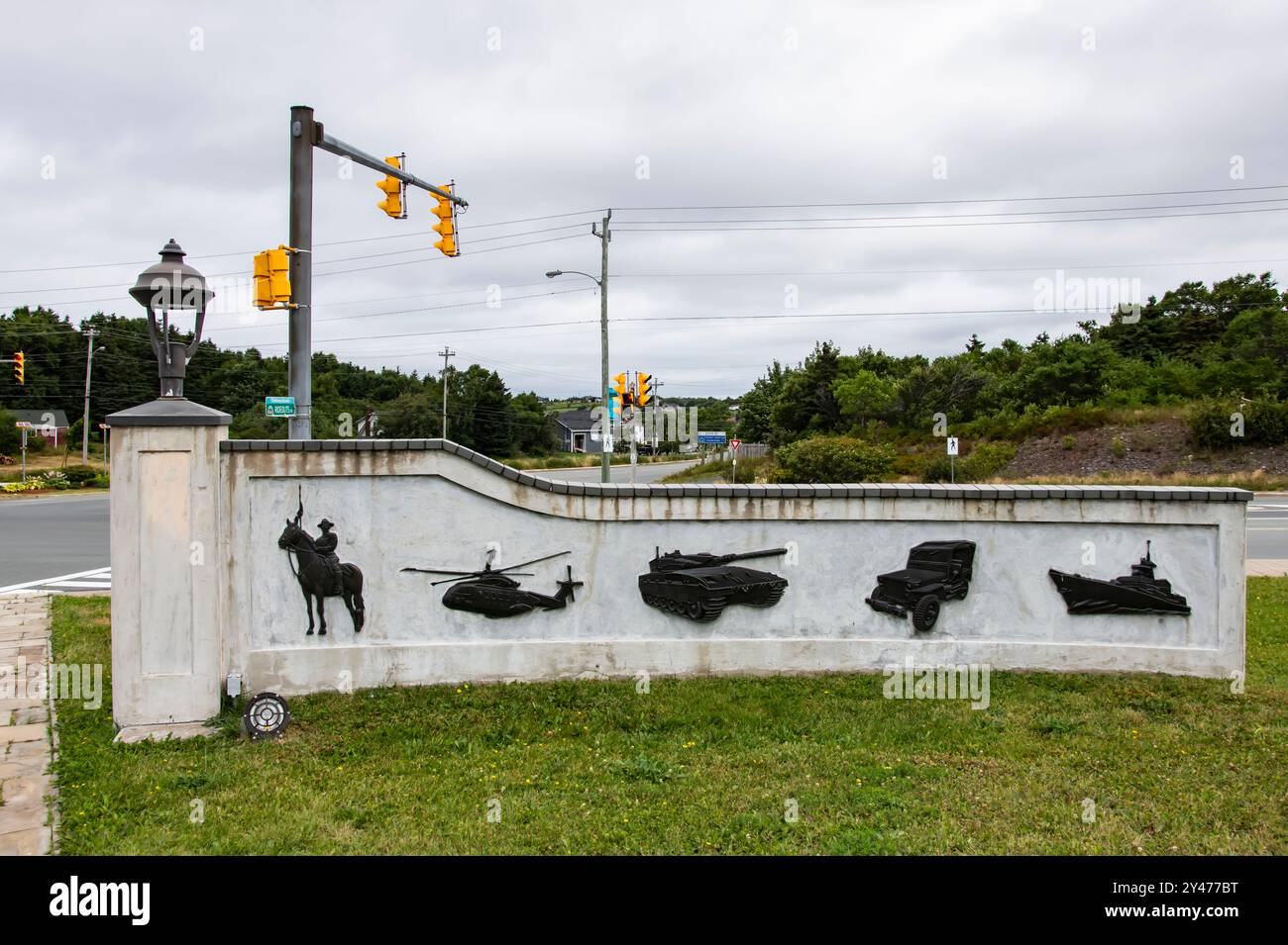 Military sculptures at the Monument of Honour at the town hall on ...