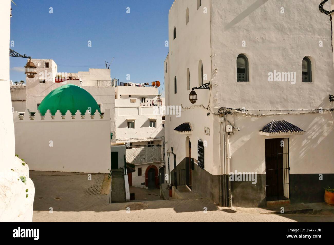 Tangier,Morocco.The old town (medina), enclosed by 15th-century ...