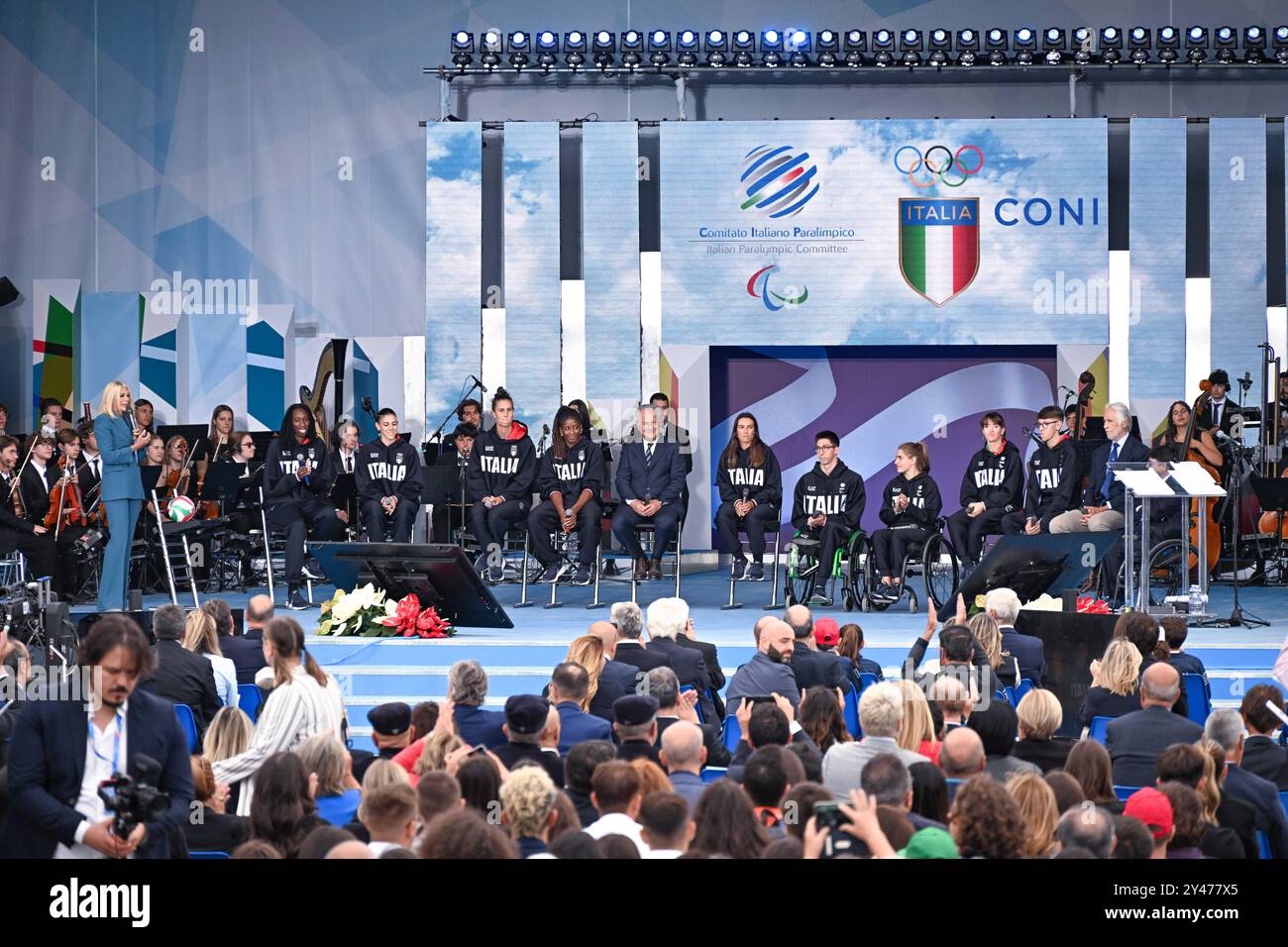Cagliari, Italia. 16th Sep, 2024. Italian olympic and paralympic medals ...