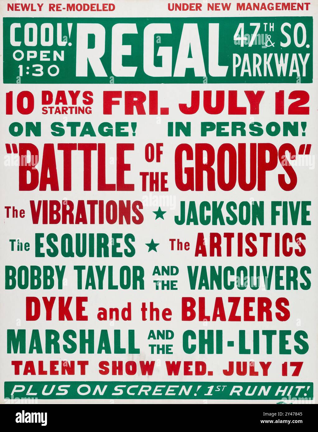 Jackson 5 concert poster hi-res stock photography and images - Alamy