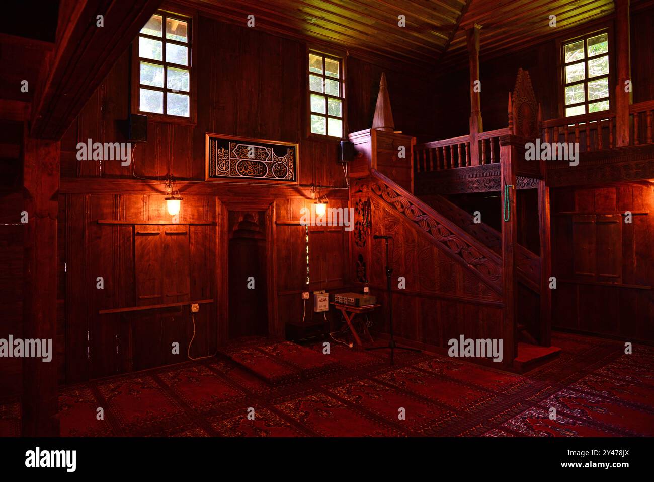 The Historical Meyveli Village Mosque, located in Findikli, Rize ...