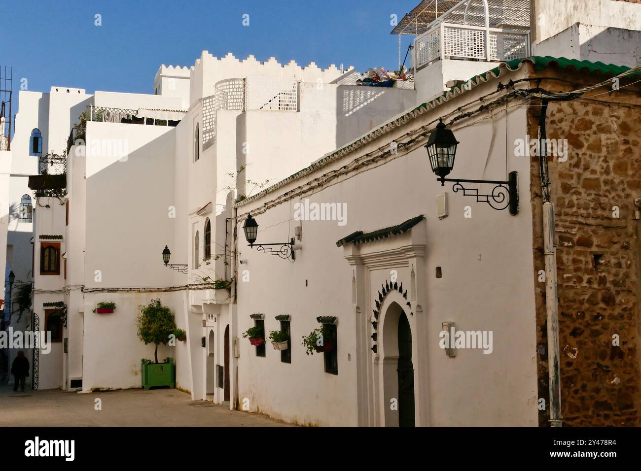 Tangier,Morocco.The old town (medina), enclosed by 15th-century ...