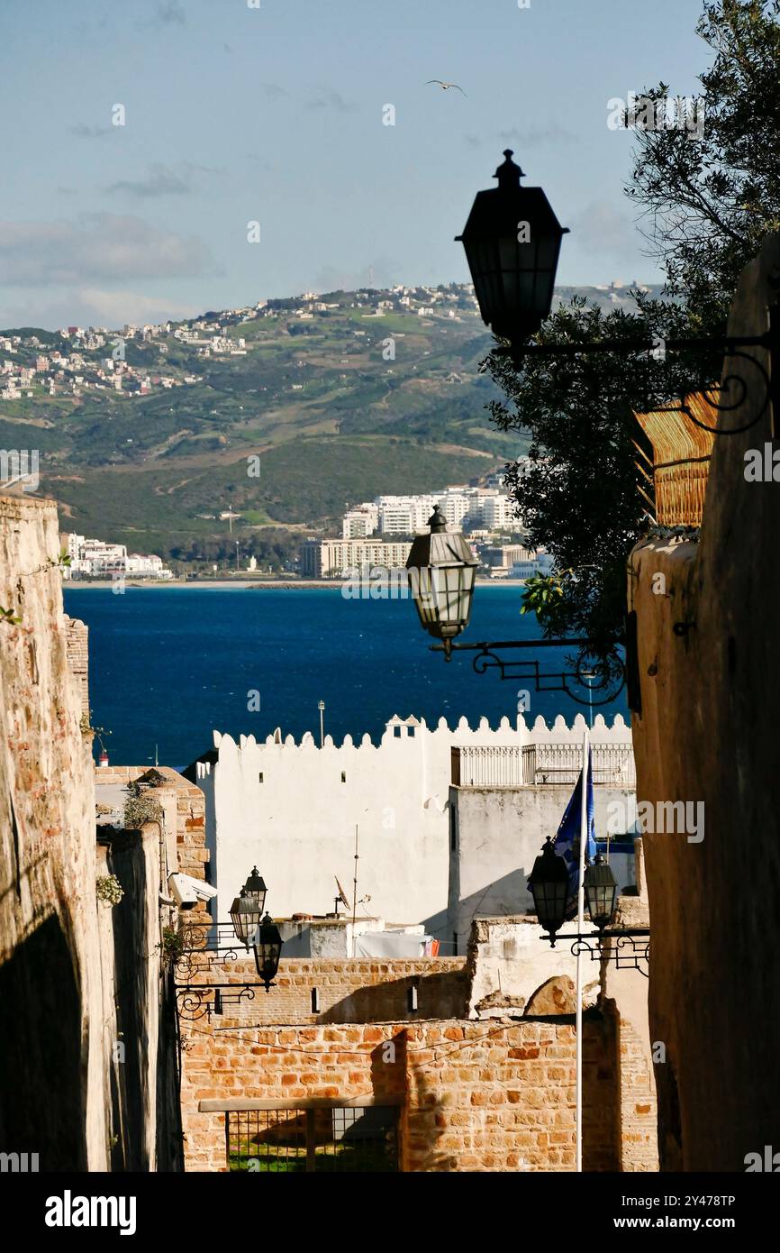 Tangier,Morocco.The old town (medina), enclosed by 15th-century ...