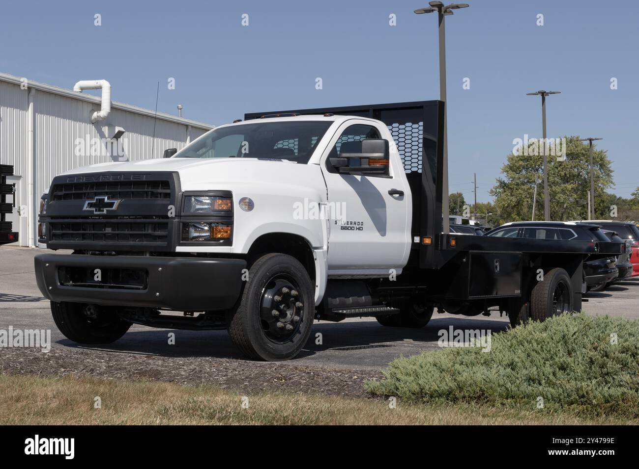 Avon - September 15, 2024: Chevrolet Silverado 5500 Regular Cab DRW 4X2 ...