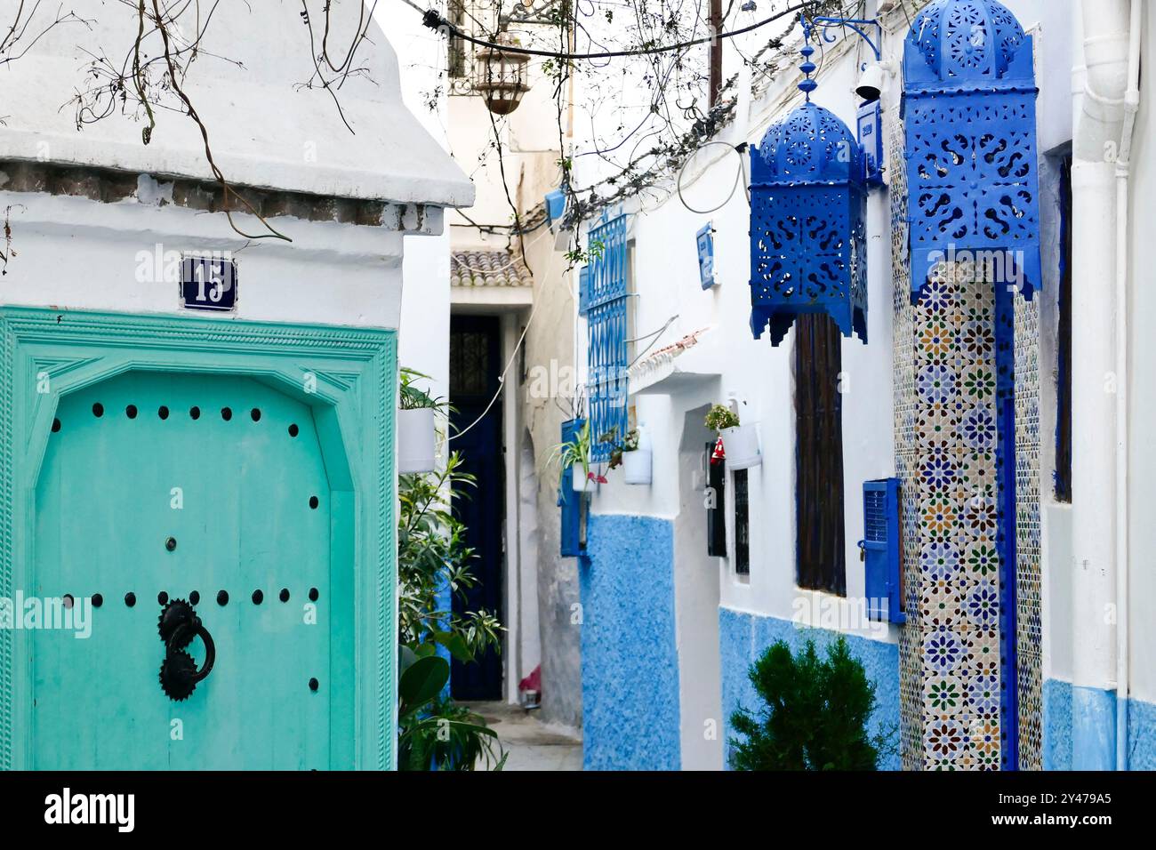 Tangier,Morocco.The old town (medina), enclosed by 15th-century ...