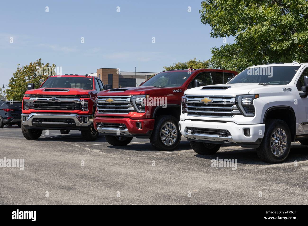 Plainfield - September 15, 2024: Chevrolet Silverado 2500 display ...