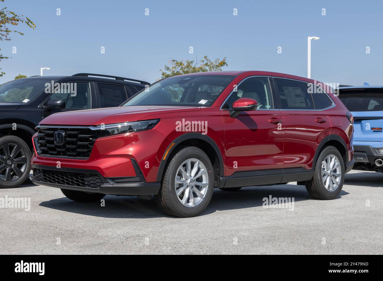 Avon - September 15, 2024: Honda CR-V 1.5T AWD EX display. Honda offers the CR-V with a 190HP 1 ...