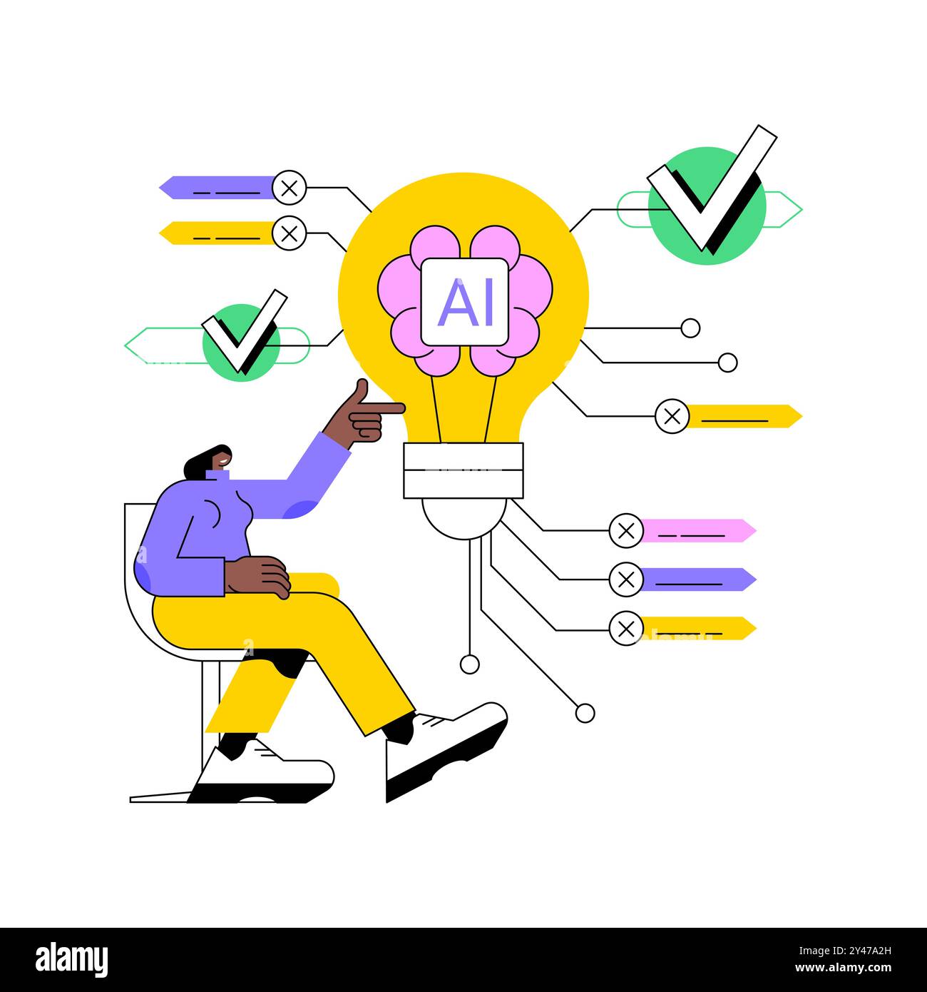 AI-Backed Proactive Issue Resolution abstract concept vector ...