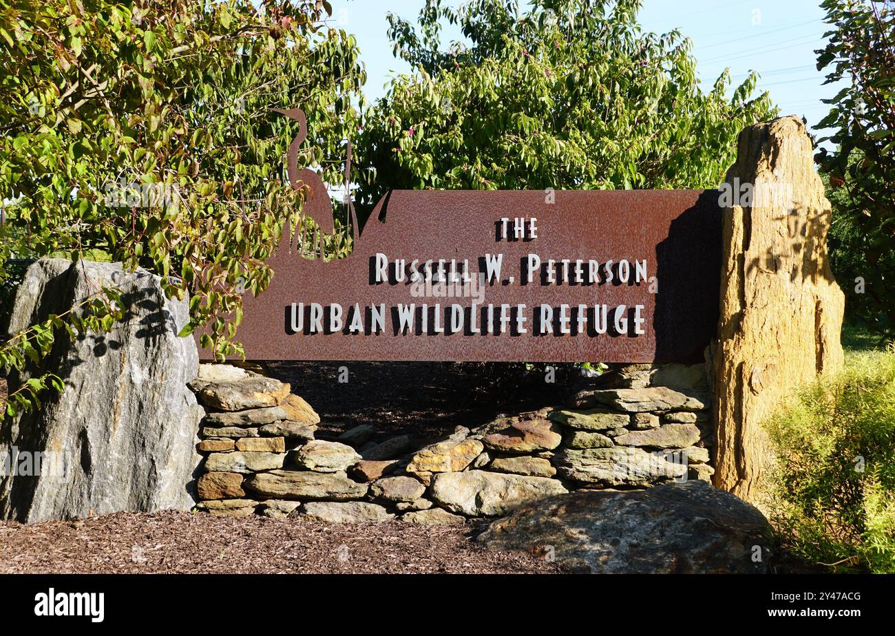 Wilmington, Delaware, U.S.A - September 8, 2024 - A sign welcoming ...
