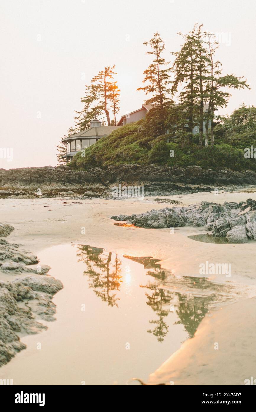 The Wickaninnish Inn at Golden Hour Stock Photo - Alamy