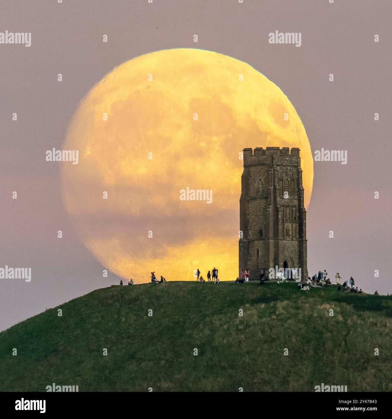 Glastonbury, Somerset, UK. 16th September 2024. UK Weather. The almost ...
