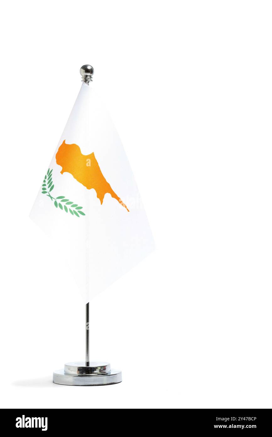 Flag of Cyprus is highlighted on white background Stock Photo - Alamy