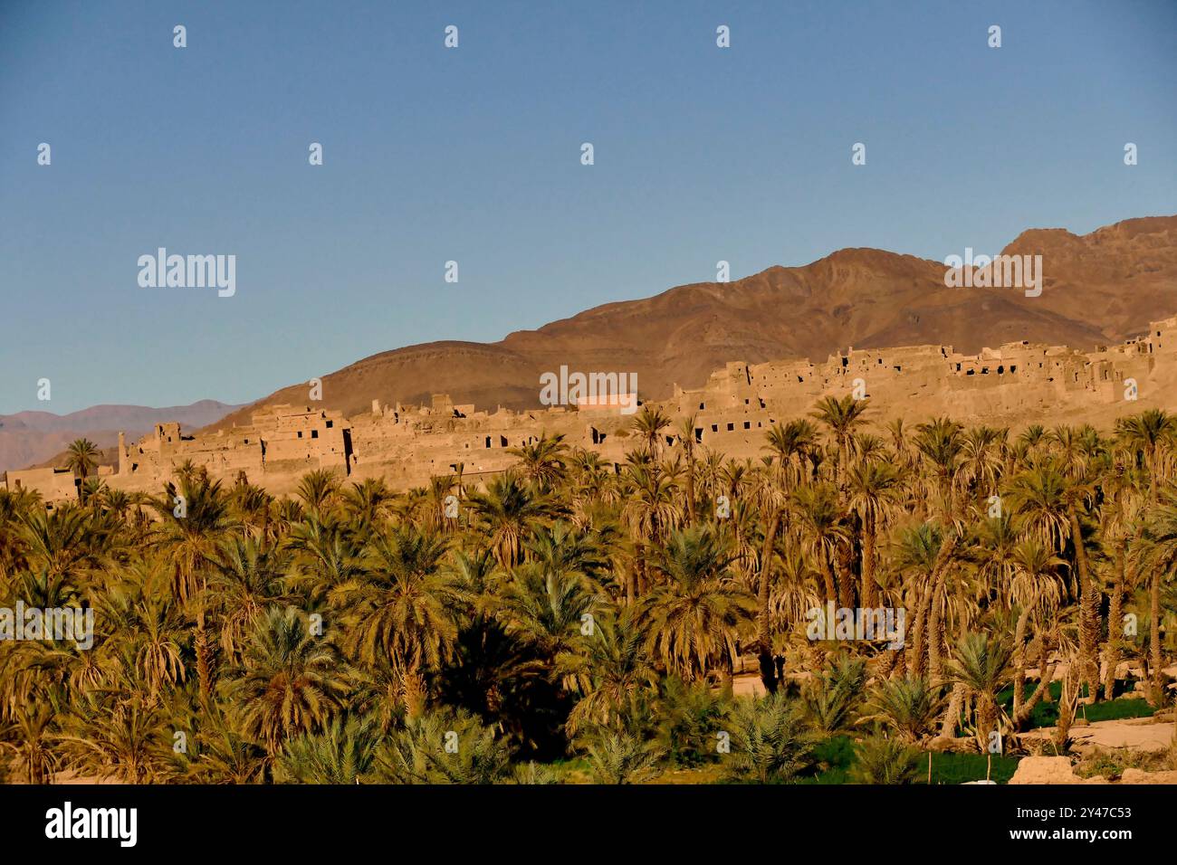 The Tata valley and the Berber Ksars, ancient fortified villages now abandoned, monumental ...
