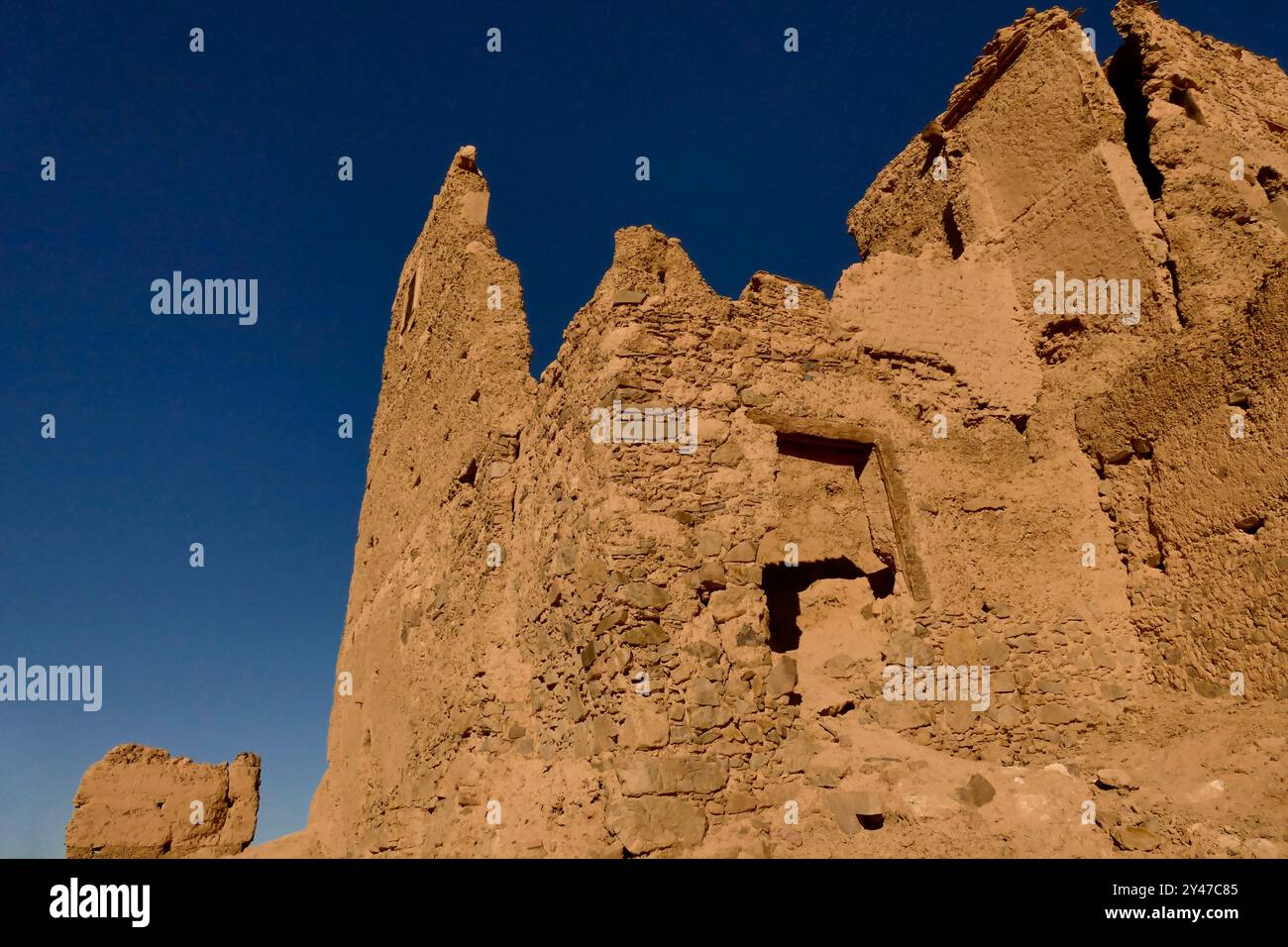 The Tata valley and the Berber Ksars, ancient fortified villages now abandoned, monumental ...