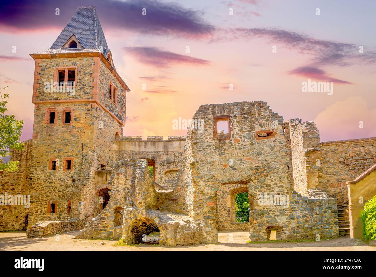 Castle Frankenstein, Darmstadt Eberstadt, Germany Stock Photo - Alamy