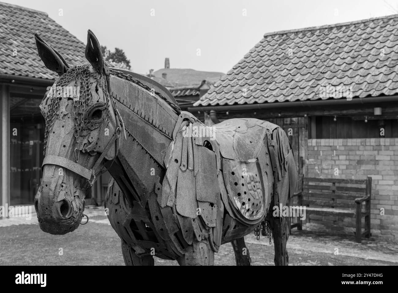 Glastonbury.Somerset.United Kingdom.March 24th 2024.A sculpture by ...