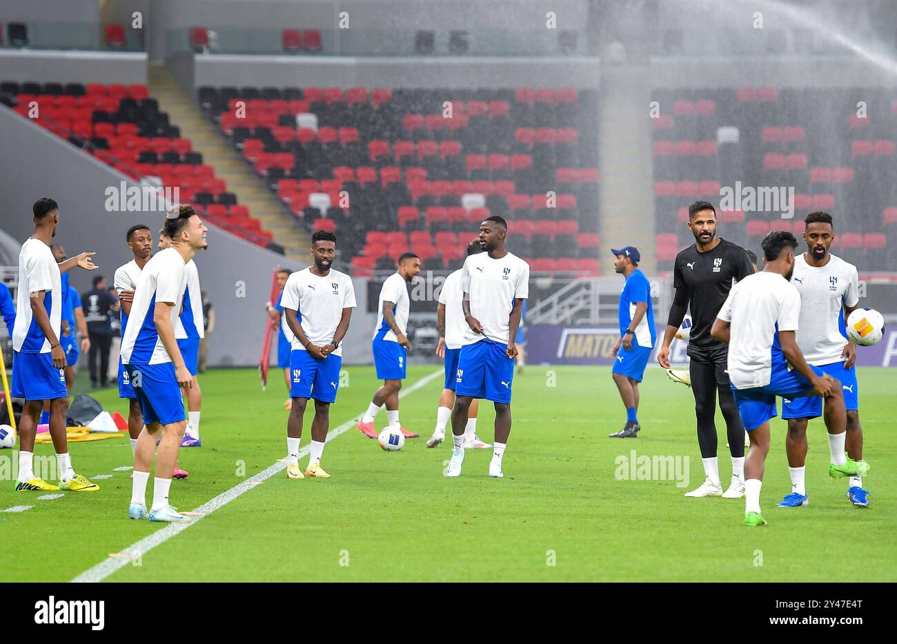 AFC CHAMPIONS LEAGUE ELITE, AL-HILAL SFC TRAINING SESSION Players of Al ...