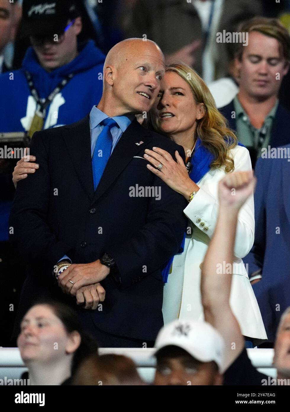Birmingham City chairman Tom Wagner with wife Cindy Wagner in the ...