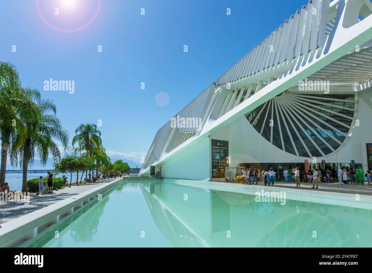 Rio de janeiro Brazil. Museum of Tomorrow. View from the side of the ...