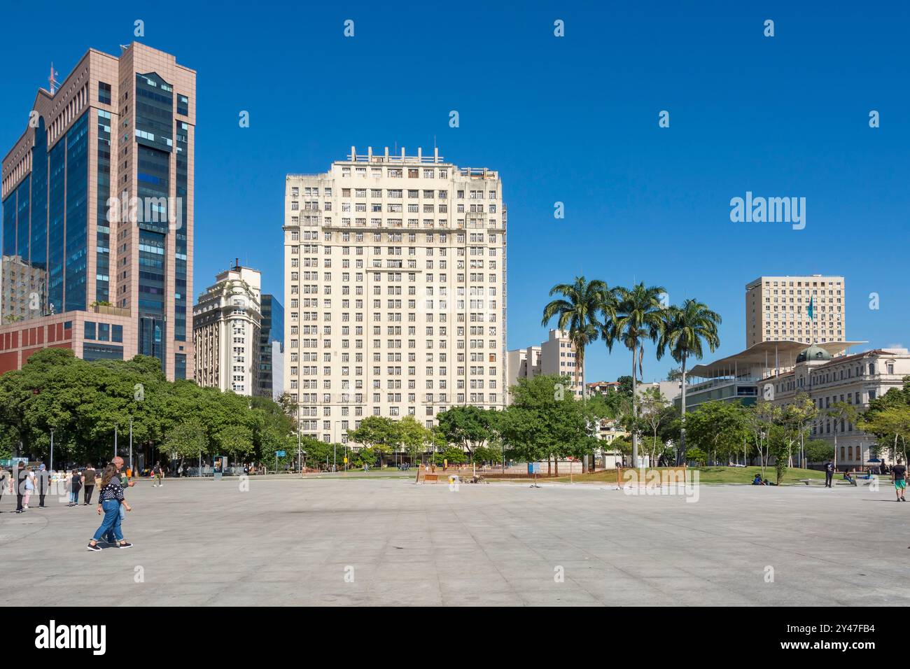 Mauá square, Rio de Janeiro, Brazil. "The Night" building in the center ...