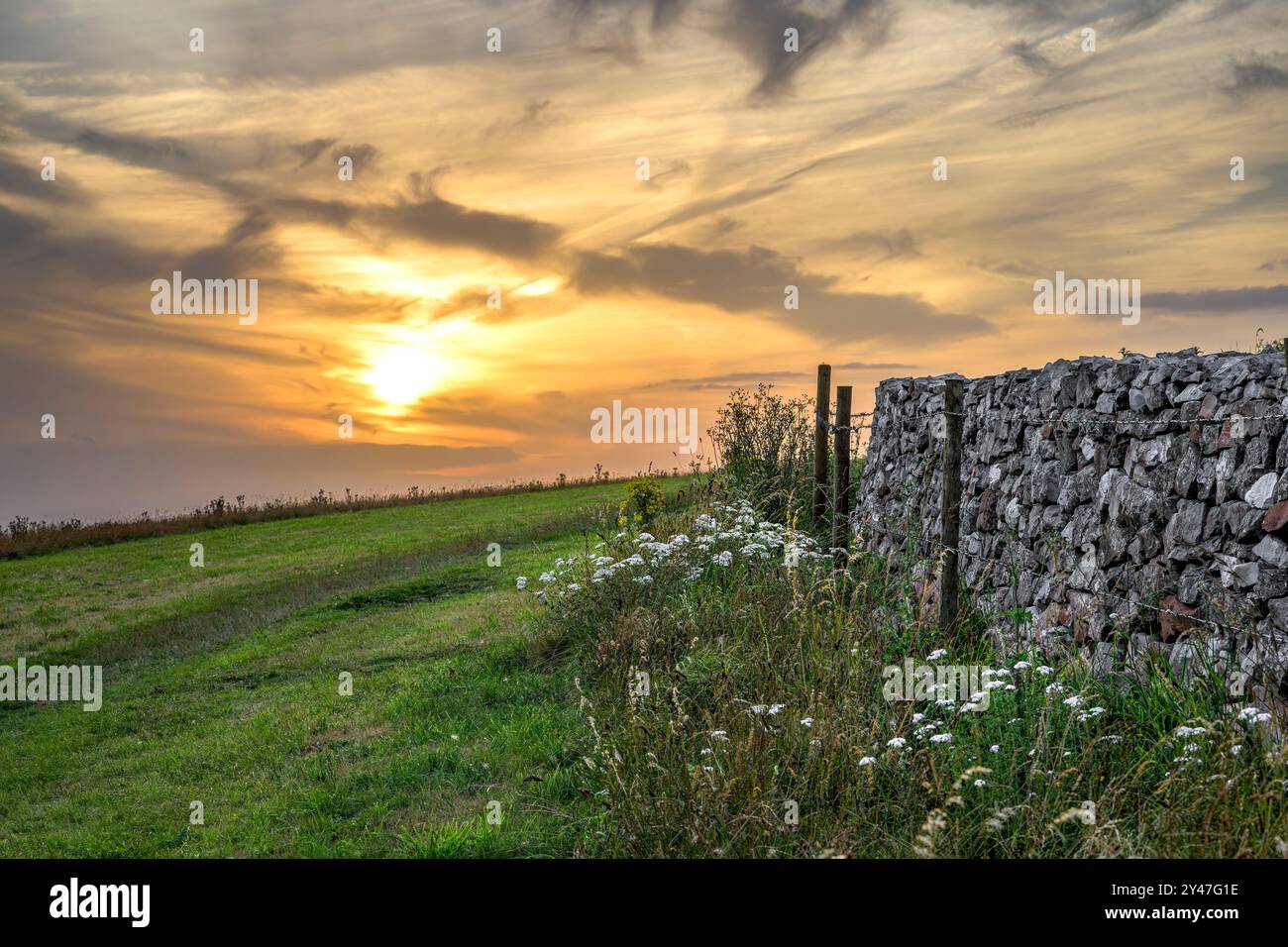 The Mendips taken from Deer Leap which is the highest point in the ...