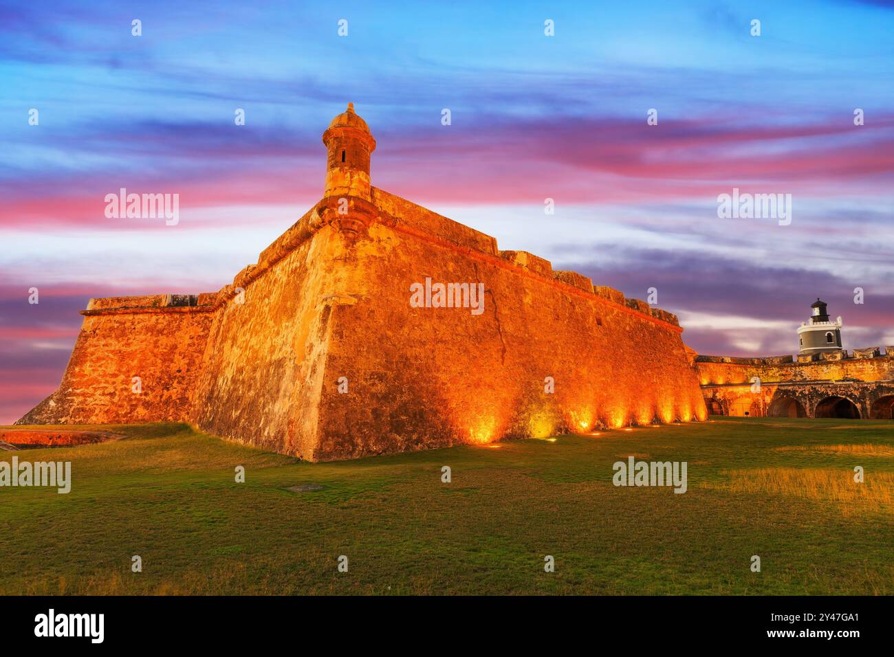 San Juan, Puerto Rico. Fort San Felipe del Morro or Morro Castle at ...