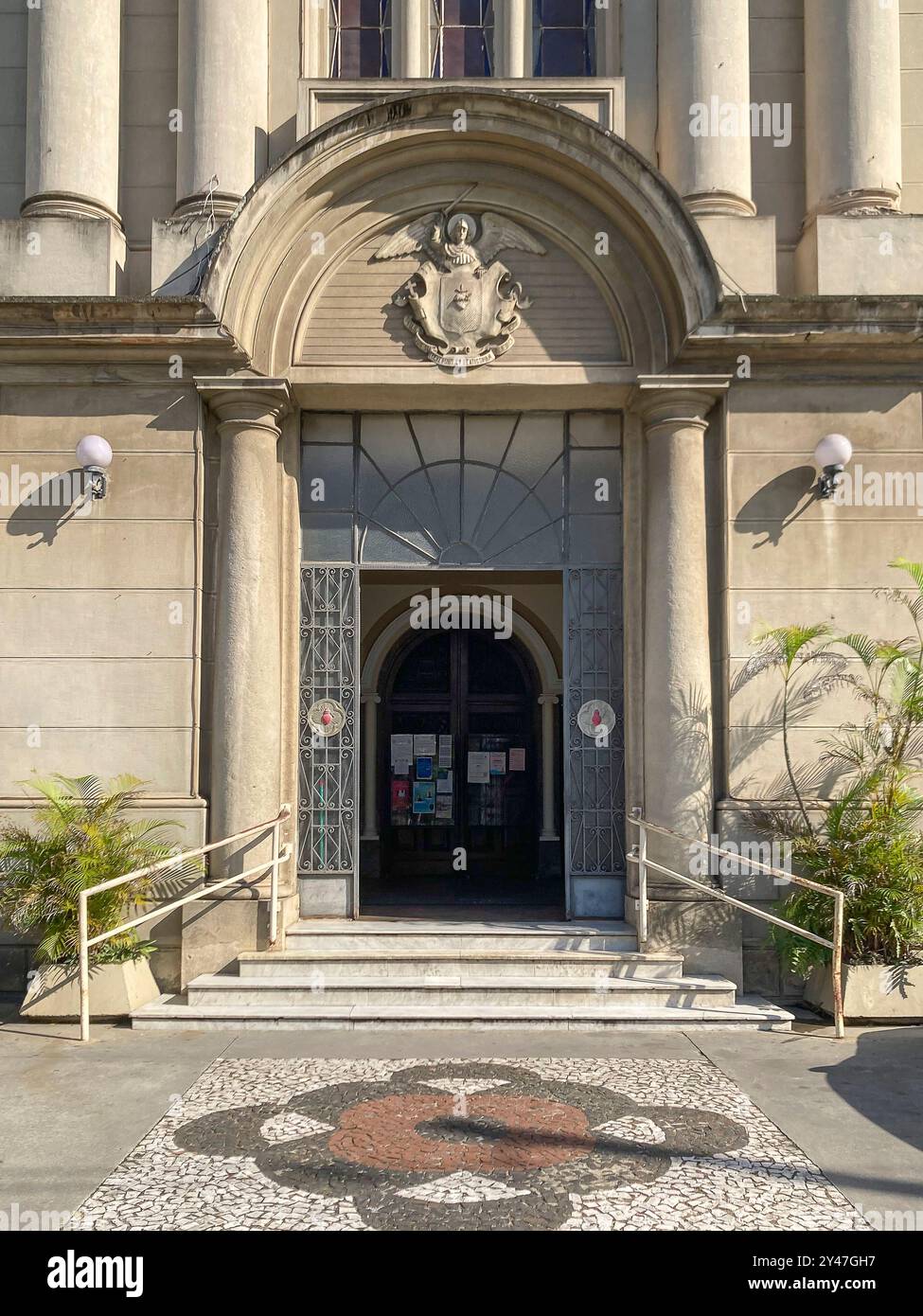 City of Santos, Brazil. Immaculate Heart of Mary Parish. Main entrance ...
