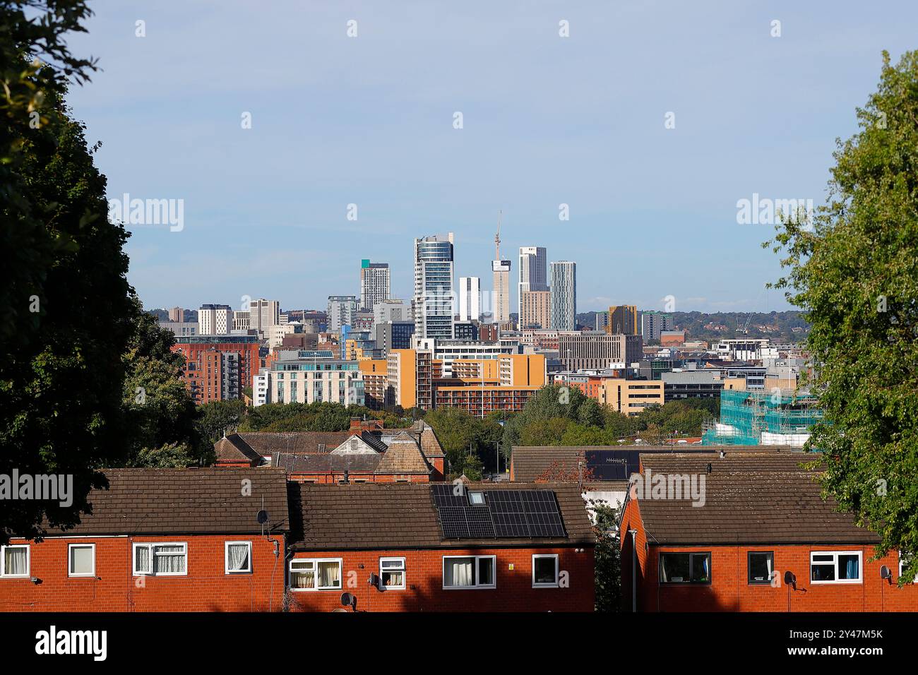 A view of the arena quarter area of Leeds City Centre with Yorkshire's ...