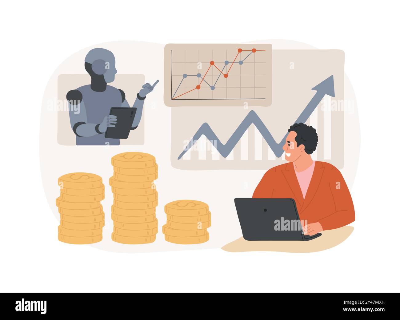 AI-Dynamic Pricing Strategies abstract concept vector illustration ...