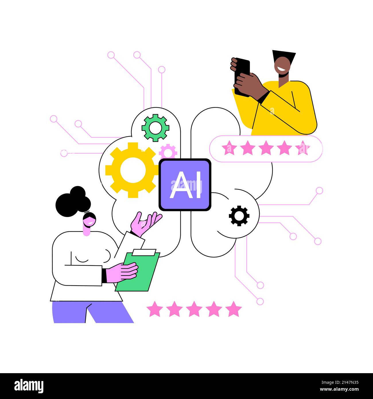 AI-Enabled Product or Service Enhancements abstract concept vector ... AI-Enabled Product or Service Enhancements abstract concept vector ...