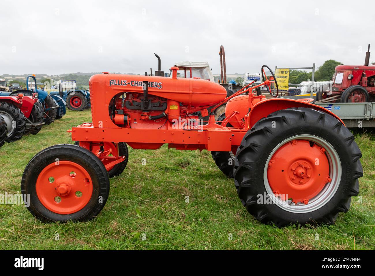 Low Ham.Somerset.United Kingdom.July 20th 2024.A restored vintage Allis ...